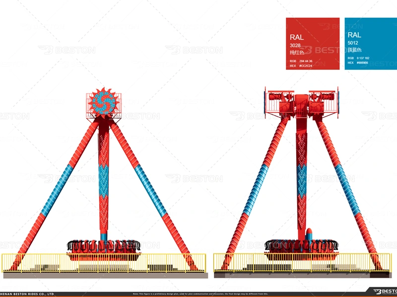 23-Seat Custom Pendulum Ride Successfully Installed in Sochi - Beston Rides