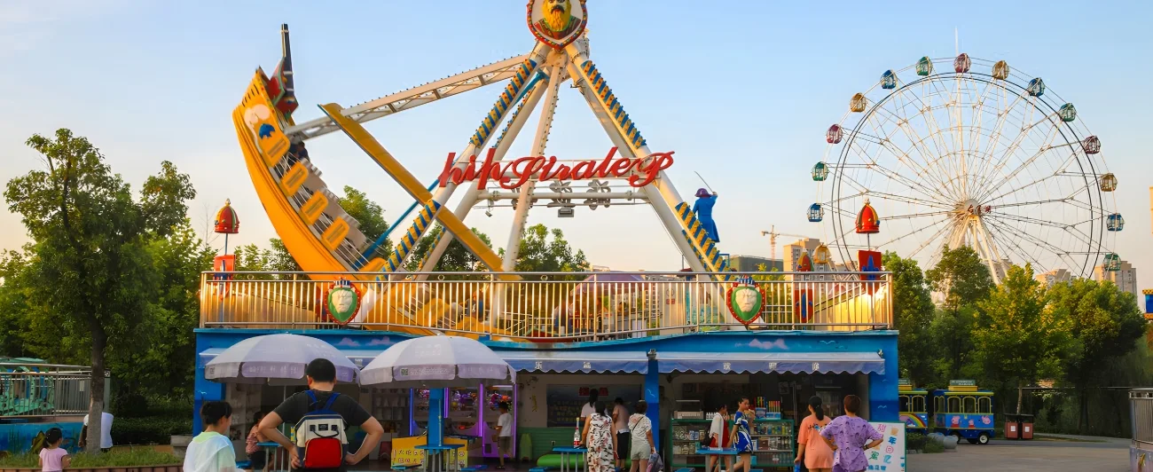 Pirate Ship Ride – 60° Single-side Swing Angle for Extreme Thrill