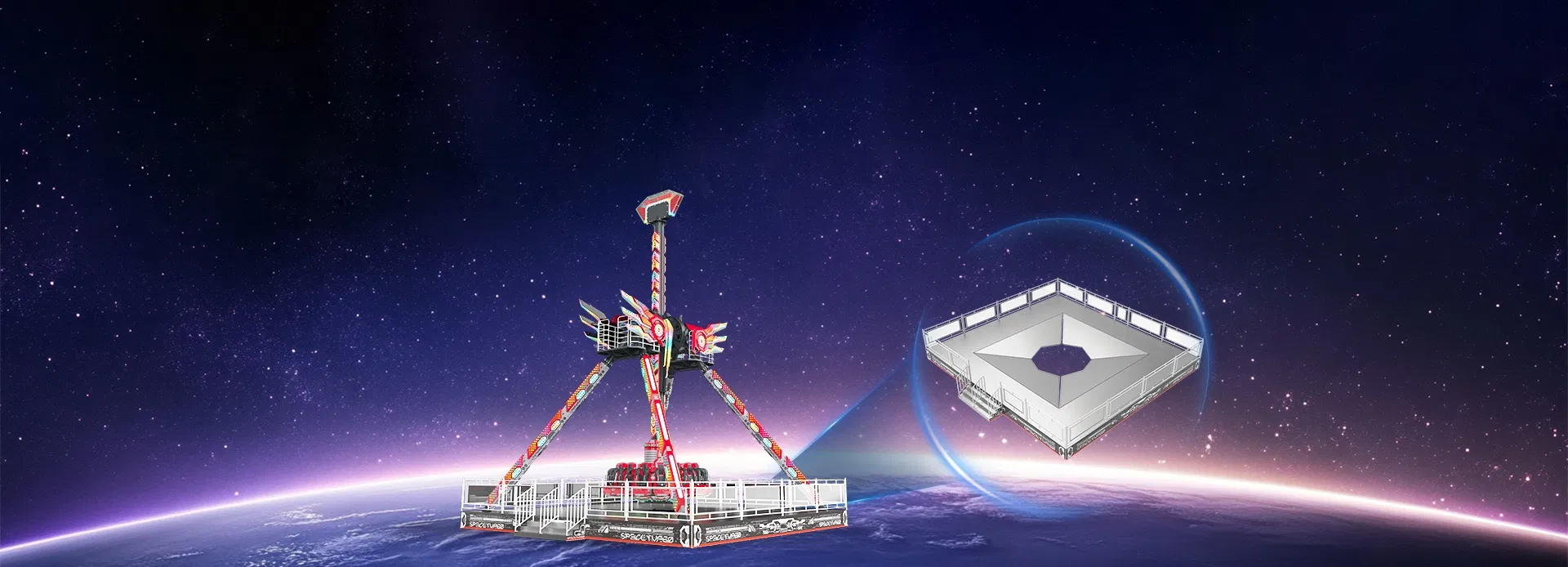 Global Launch: Space 360° Foundation-Free Pendulum Ride - Beston Rides